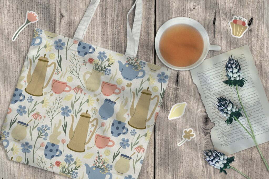 Herbal tea clipart and patterns – MasterBundles