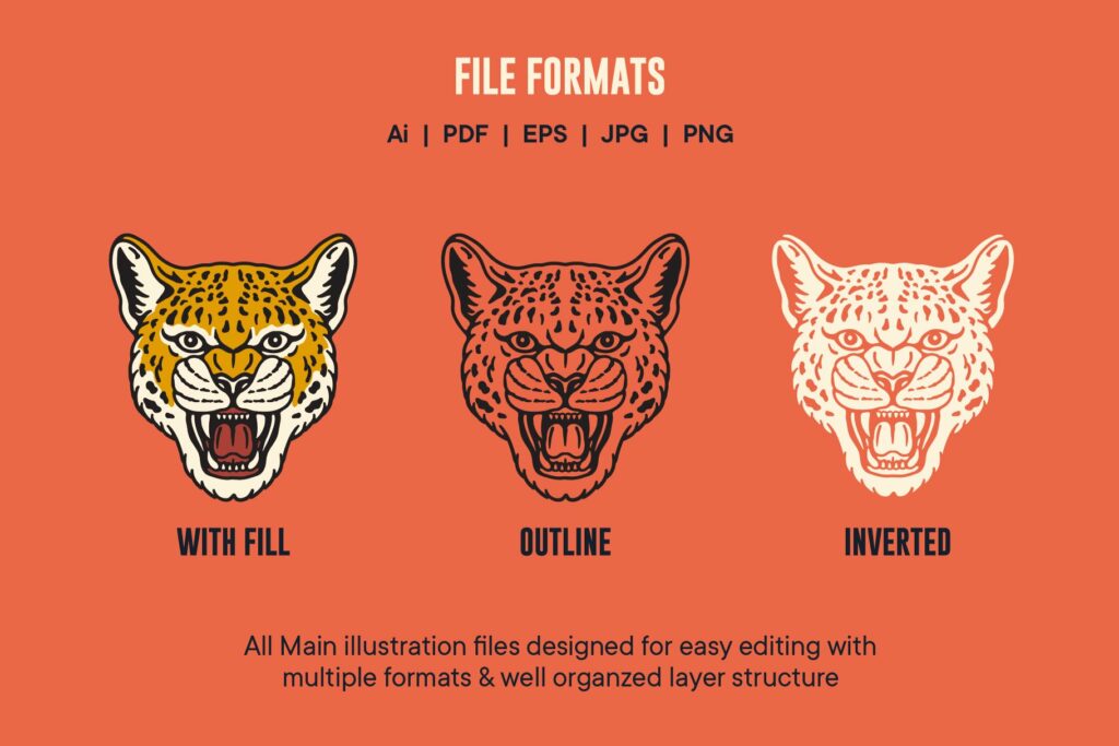 Vintage Cheetah Illustrations – MasterBundles