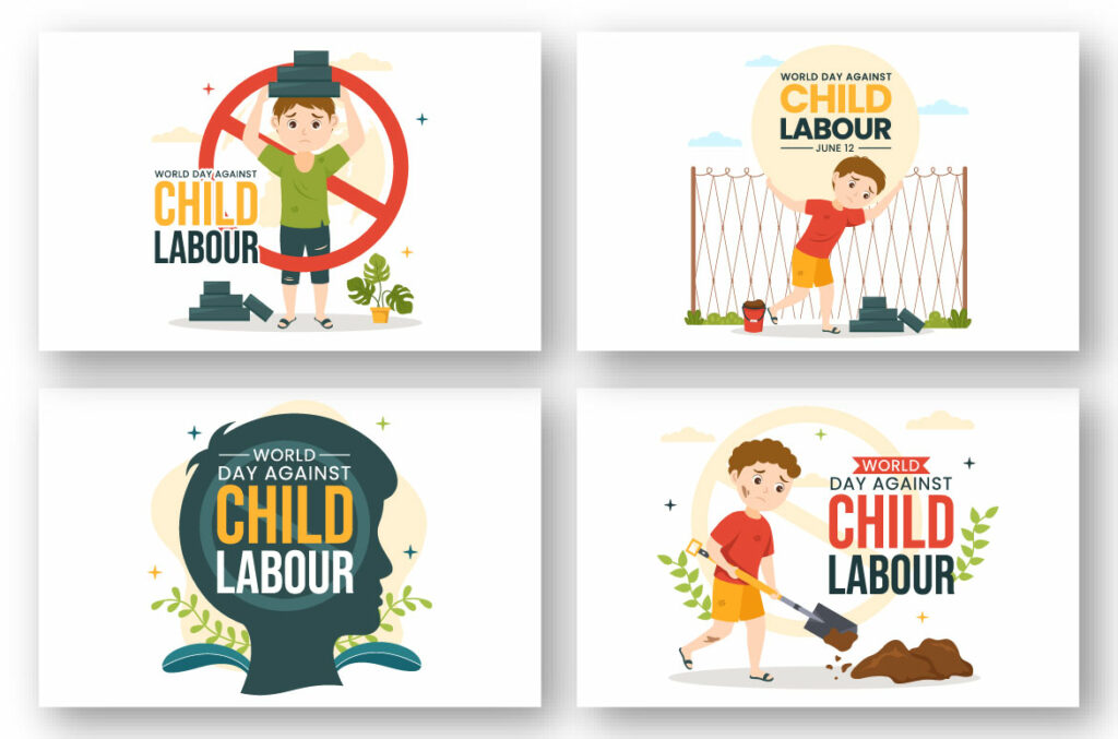 12 World Day Against Child Labour Illustration - MasterBundles