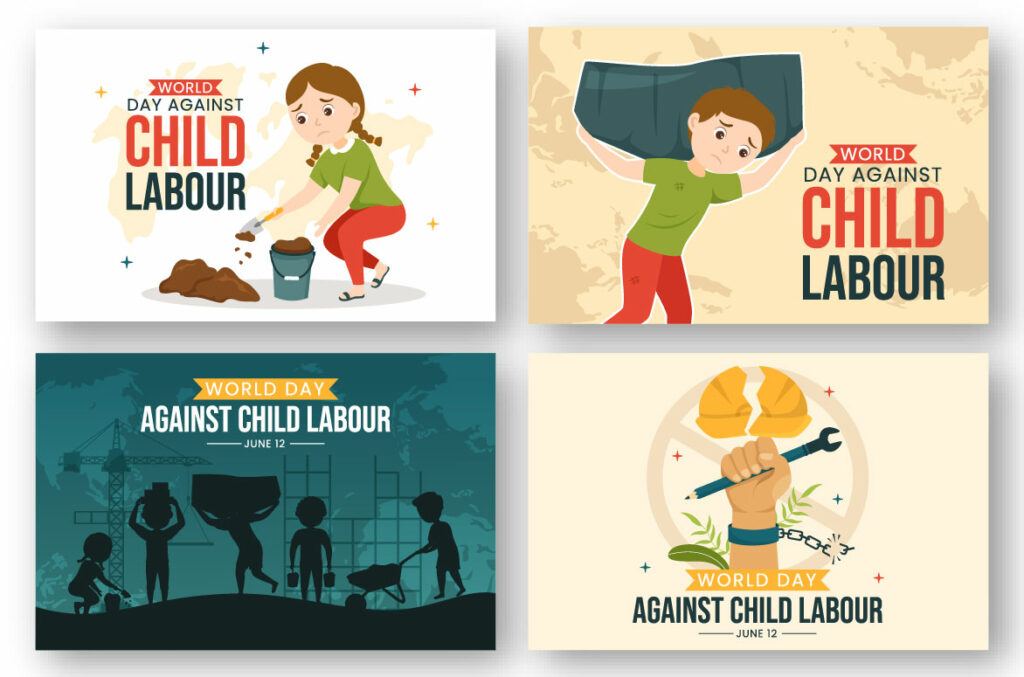12 World Day Against Child Labour Illustration - MasterBundles