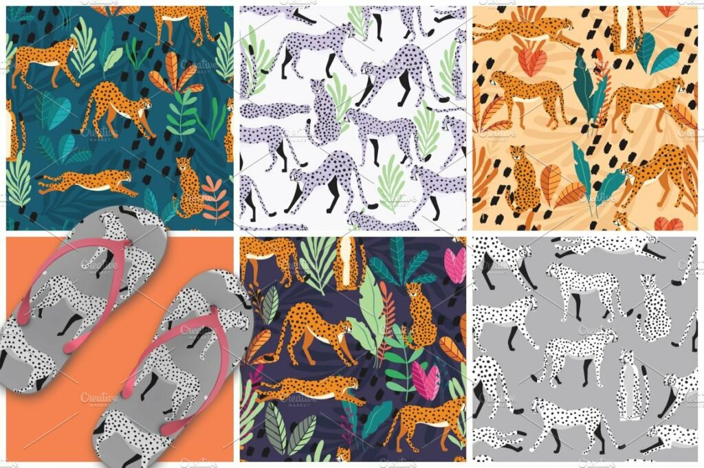 Cheetahs - illustrations & patterns – MasterBundles