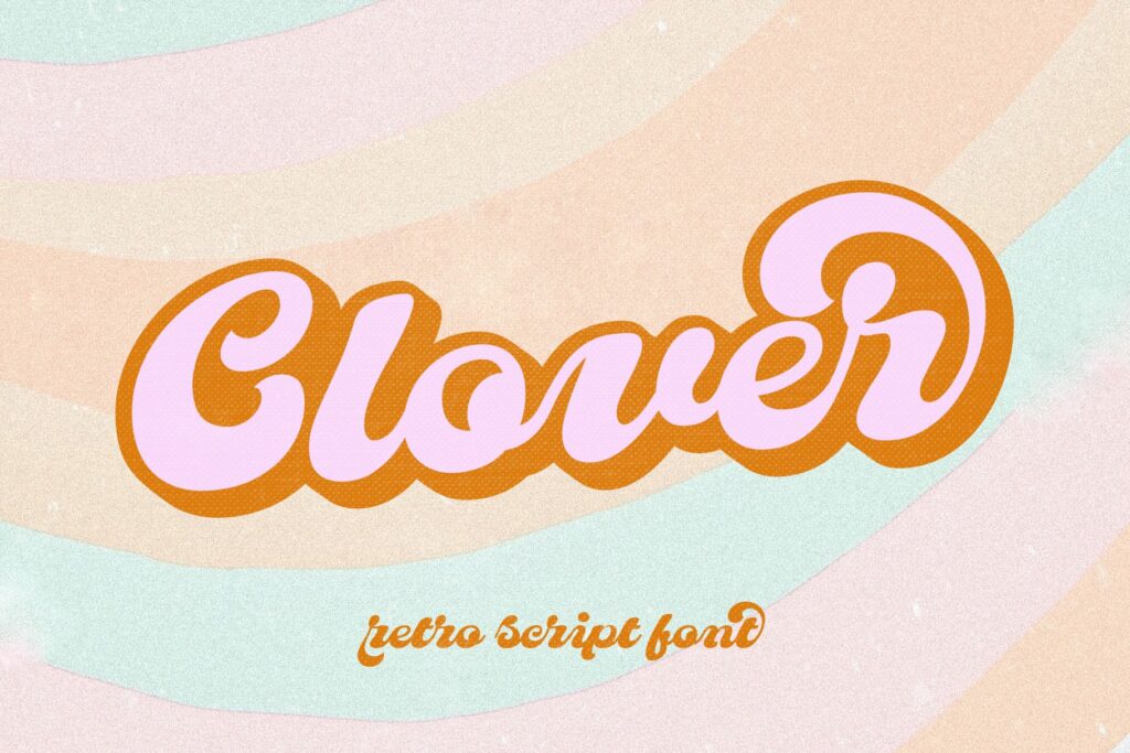 Clover | Retro Script Font – MasterBundles