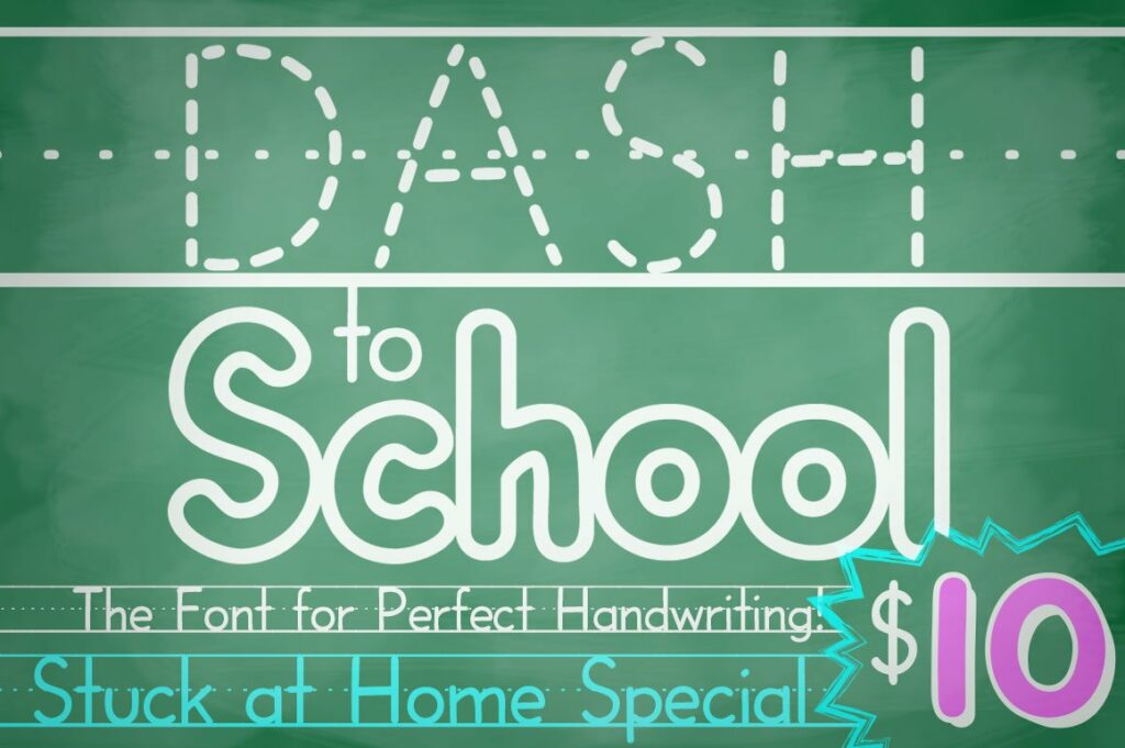 Dash to School - a handwriting font – MasterBundles