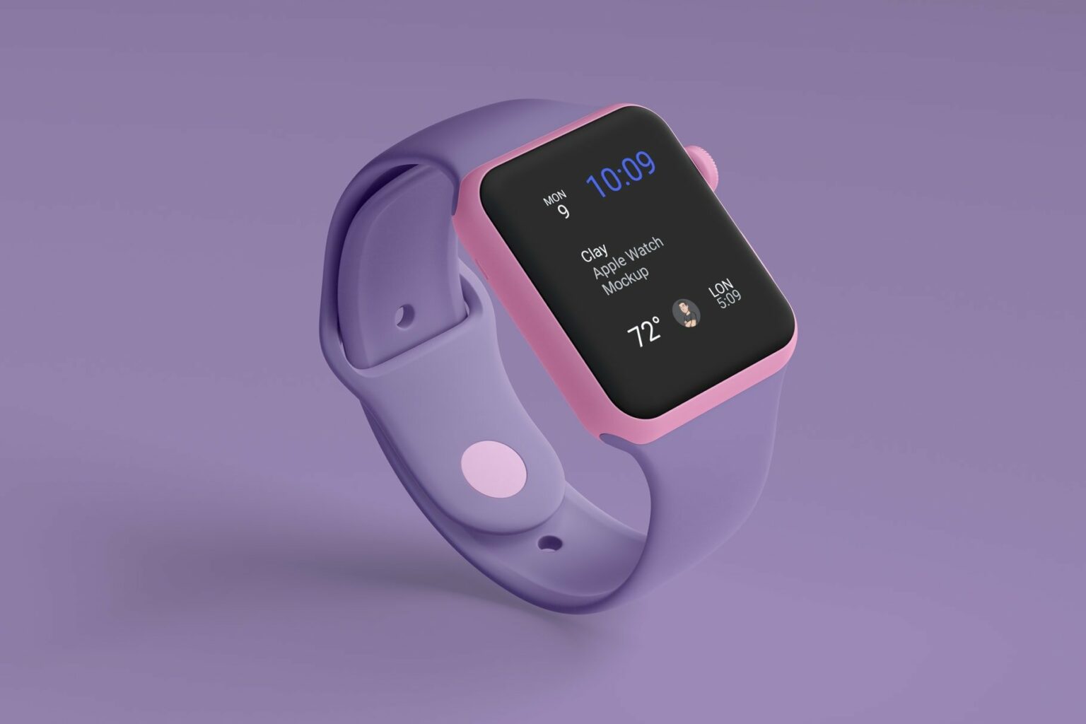 Clay Apple Watch Mockup 01 – MasterBundles