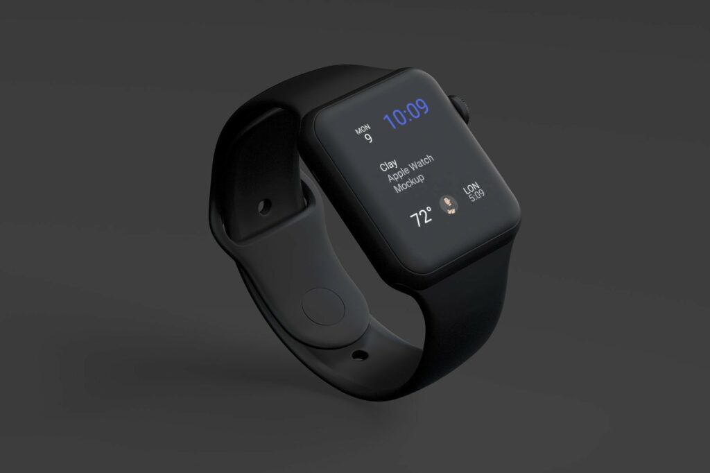 Clay Apple Watch Mockup 01 – MasterBundles