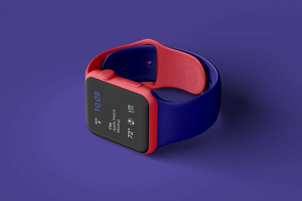 Clay Apple Watch Mockups Pack 01 – MasterBundles