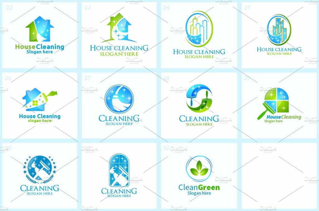 30+ Cleaning Service Logo Bundle – MasterBundles