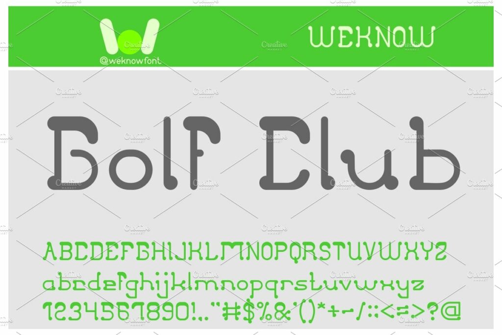 club golf font – MasterBundles