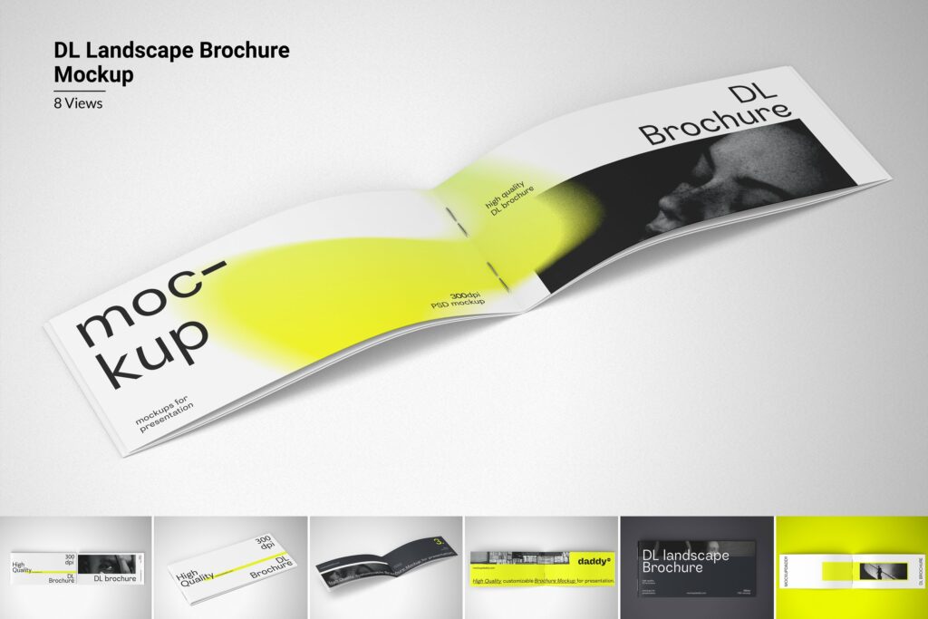 DL Landscape Brochure Mockup – MasterBundles
