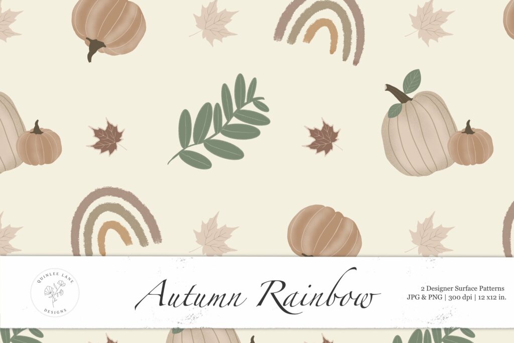 Autumn Rainbow Surface Pattern – MasterBundles