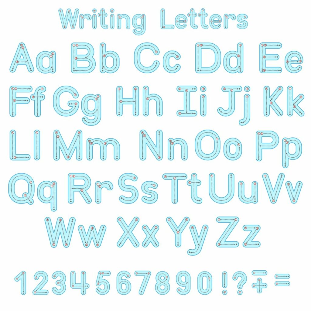 Writing letters font – MasterBundles