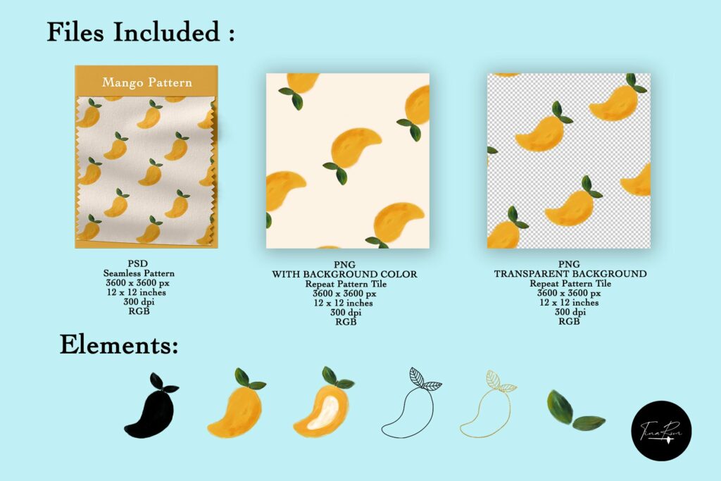 Mango Pattern – MasterBundles