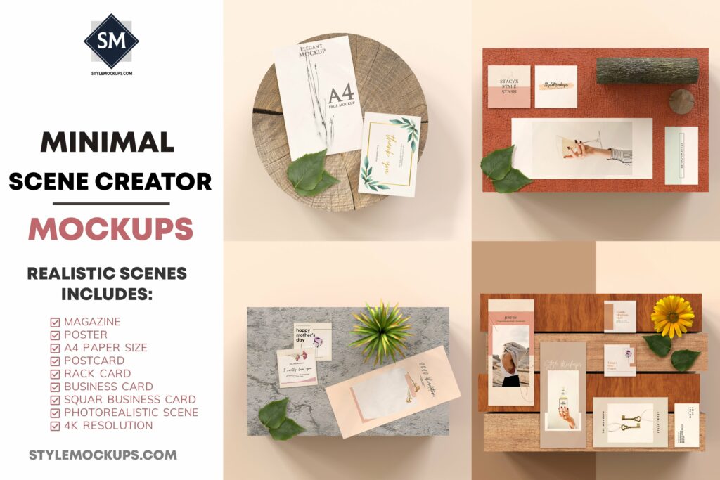 Minimal Scene Creator Mockups – MasterBundles