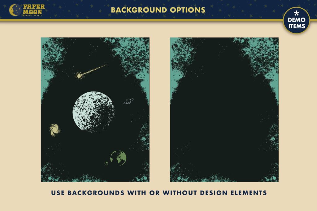 Vintage Space Background Collection – MasterBundles