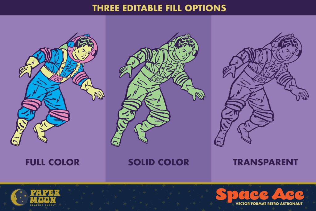 Space Ace - Retro Astronaut – MasterBundles