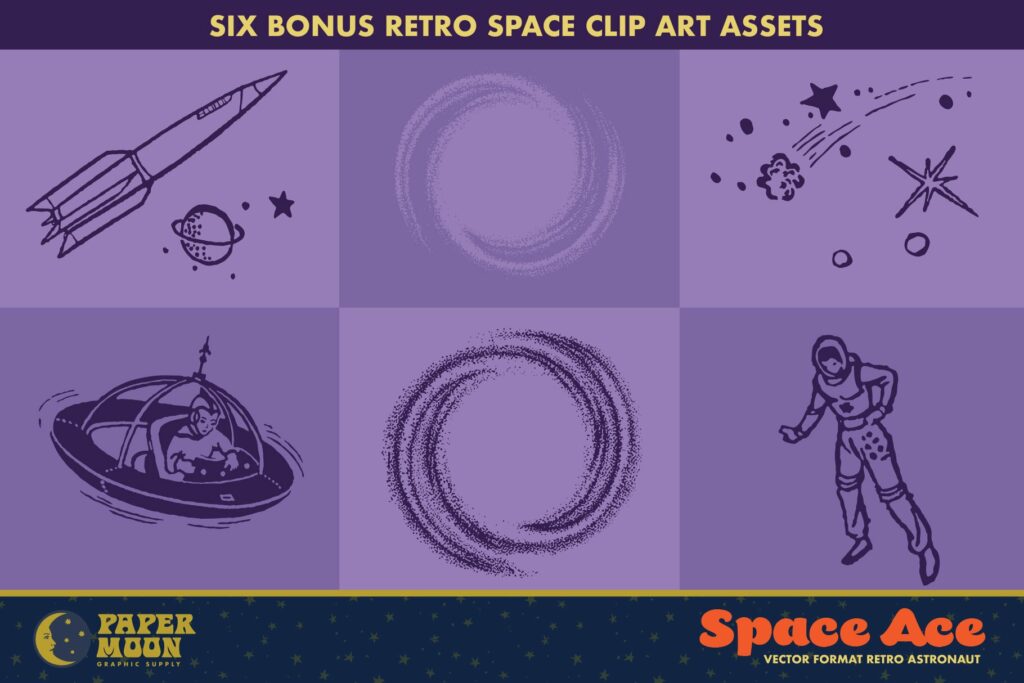 Space Ace - Retro Astronaut – MasterBundles