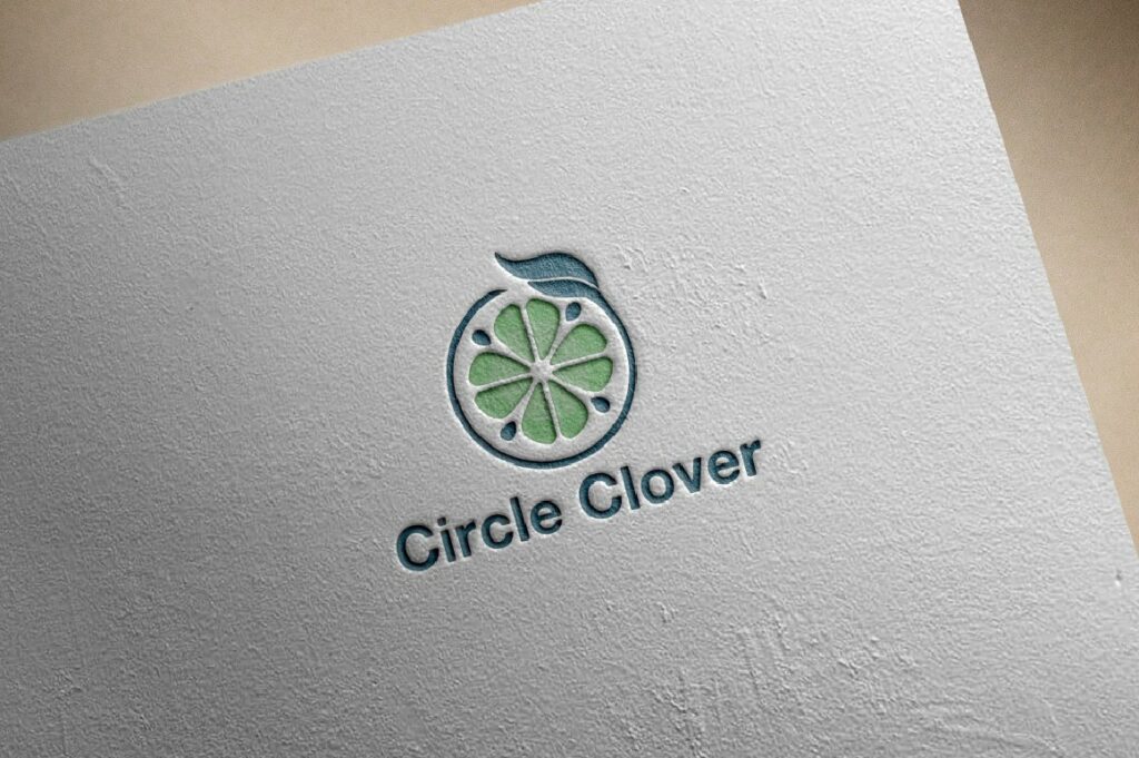 4 Leaf Clover Circle Logo – MasterBundles