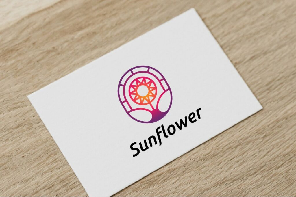 Window Sunflower Floral Logo – MasterBundles