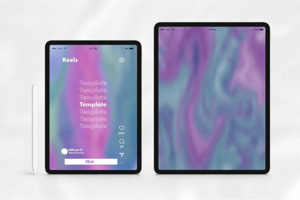 Instagram Reels Gradient templates – MasterBundles