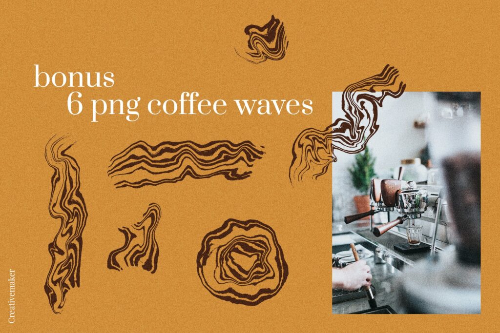COFFEE ABSTRACT PATTERNS BUNDLE – MasterBundles