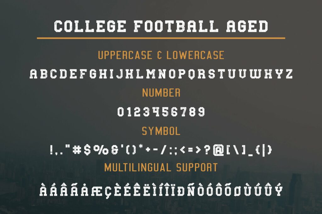 College Football Font – MasterBundles