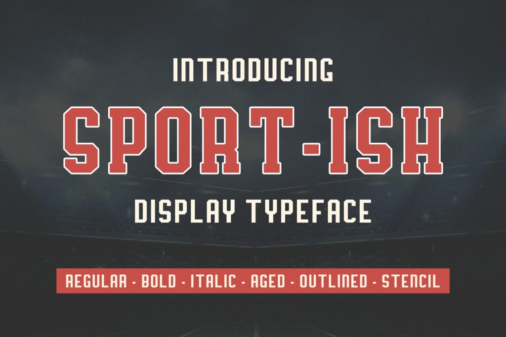 Sport-Ish Display Typeface – MasterBundles