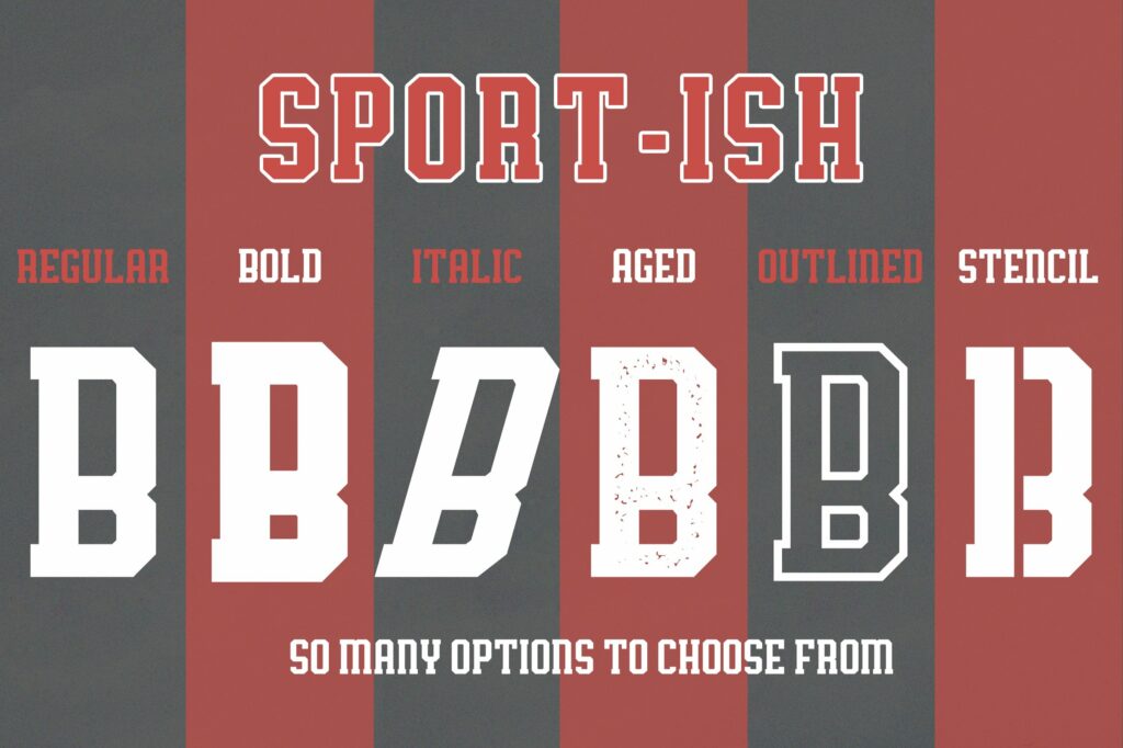 Sport-Ish Display Typeface – MasterBundles