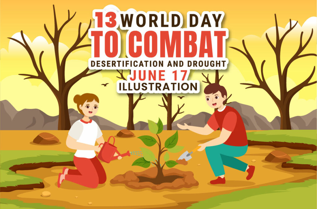 13 World Day to Combat Desertification and Drought Illustration ...