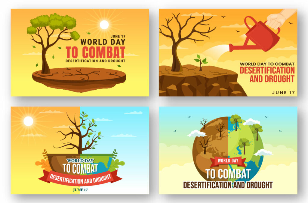 13 World Day to Combat Desertification and Drought Illustration ...