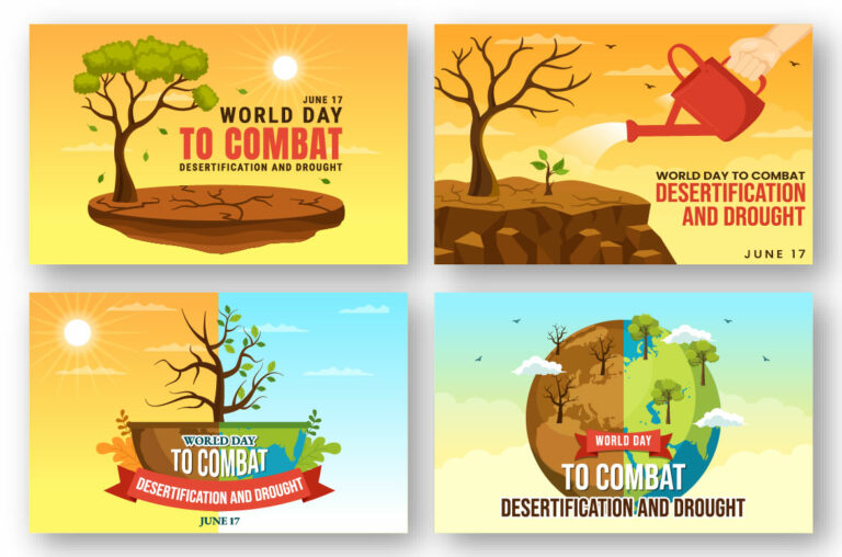 13 World Day to Combat Desertification and Drought Illustration ...