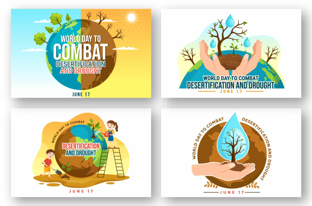 13 World Day to Combat Desertification and Drought Illustration ...