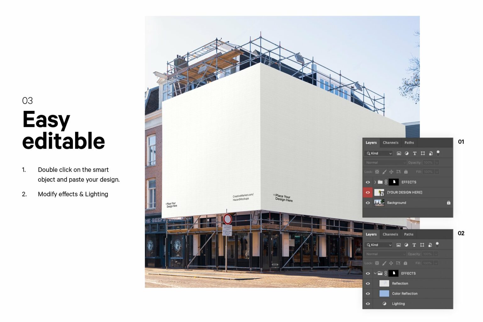 4x Billboard Construction Mockups – MasterBundles