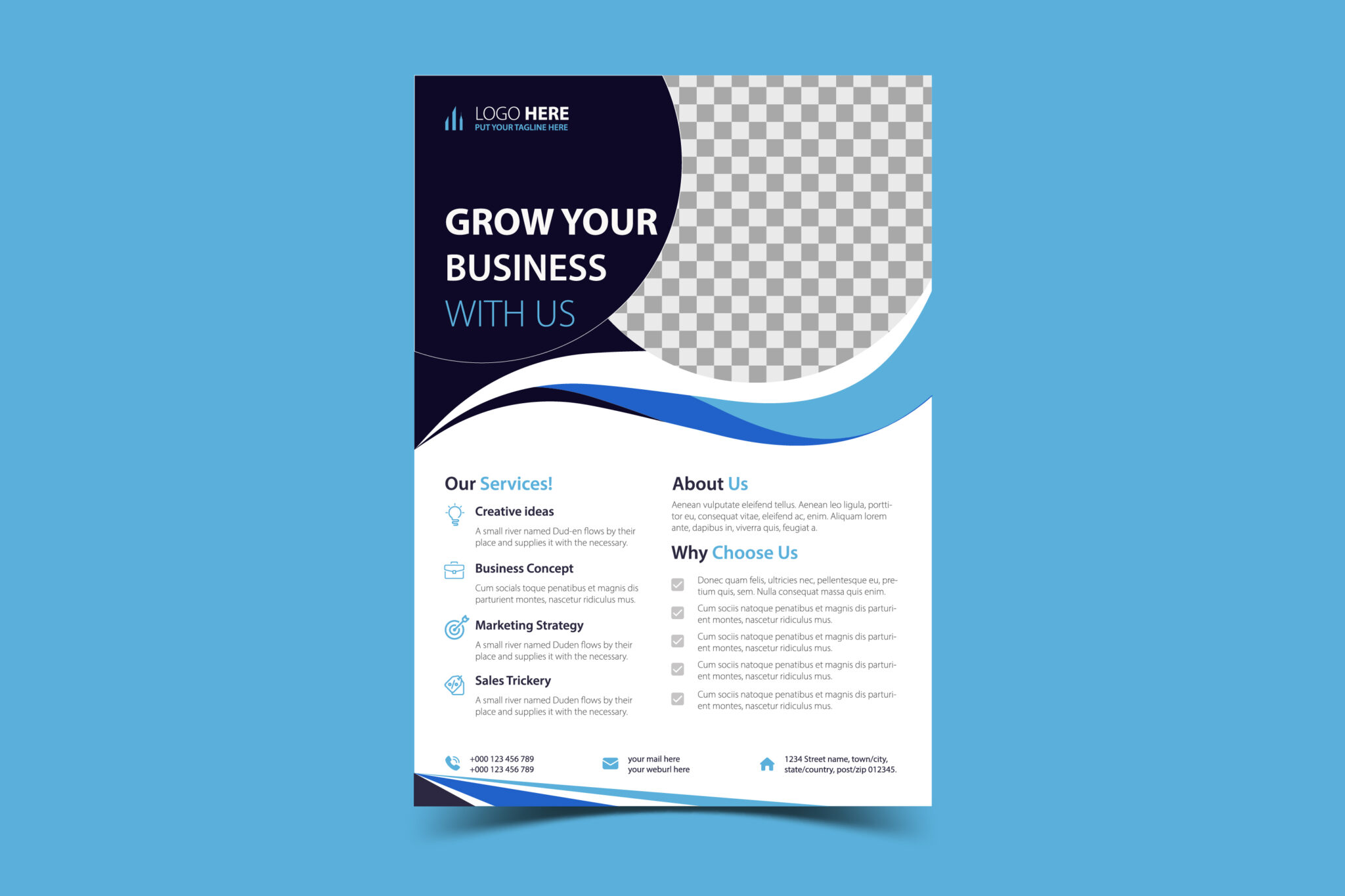 free Corporate flyer bulletin design - MasterBundles