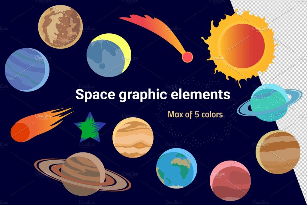 Space collection:elements & patterns – MasterBundles