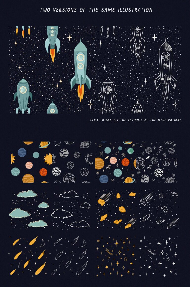 COSMIC solar system + SVG files – MasterBundles