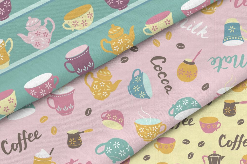 Tea and Coffee Seamless Patterns – MasterBundles