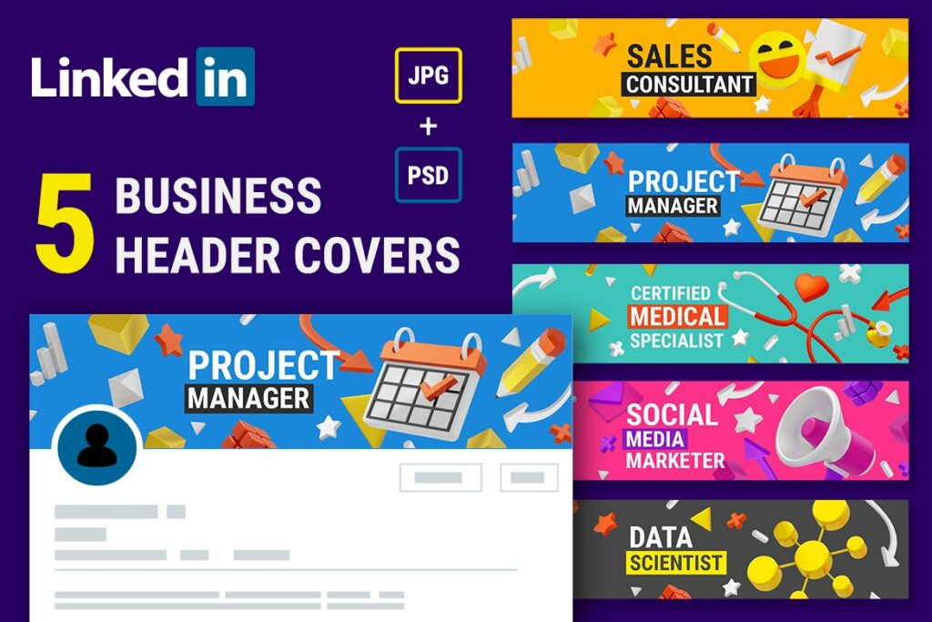 LinkedIn| Business Covers – MasterBundles