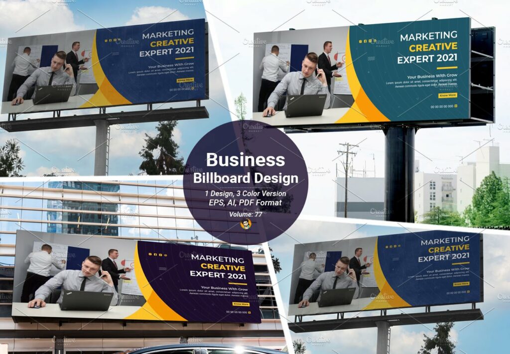 Creative Billboard Banner Design – MasterBundles