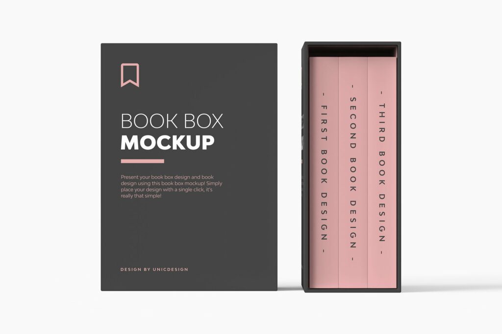 Book Box Mockup – MasterBundles