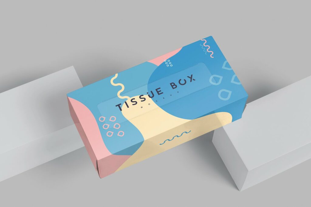 Wide Rectangle Tissue Box Mockups – MasterBundles