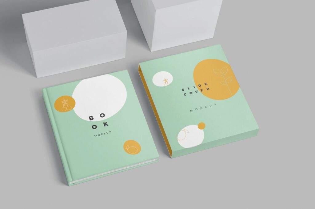 Hard Book with Slide Cover Mockups – MasterBundles