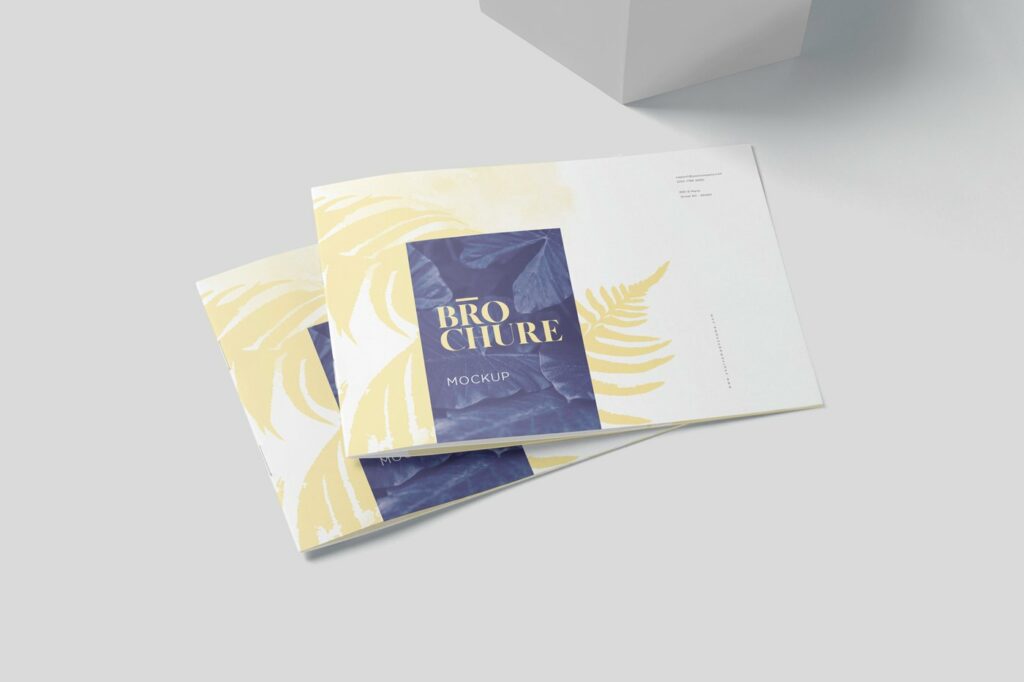 A5 Landscape Brochure Cover Mockups – MasterBundles
