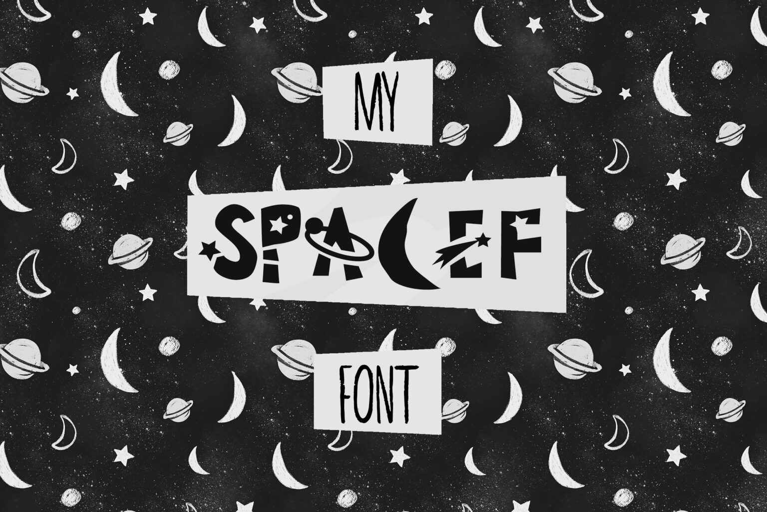 Spacef Font + Bonus: Font & Patterns – MasterBundles