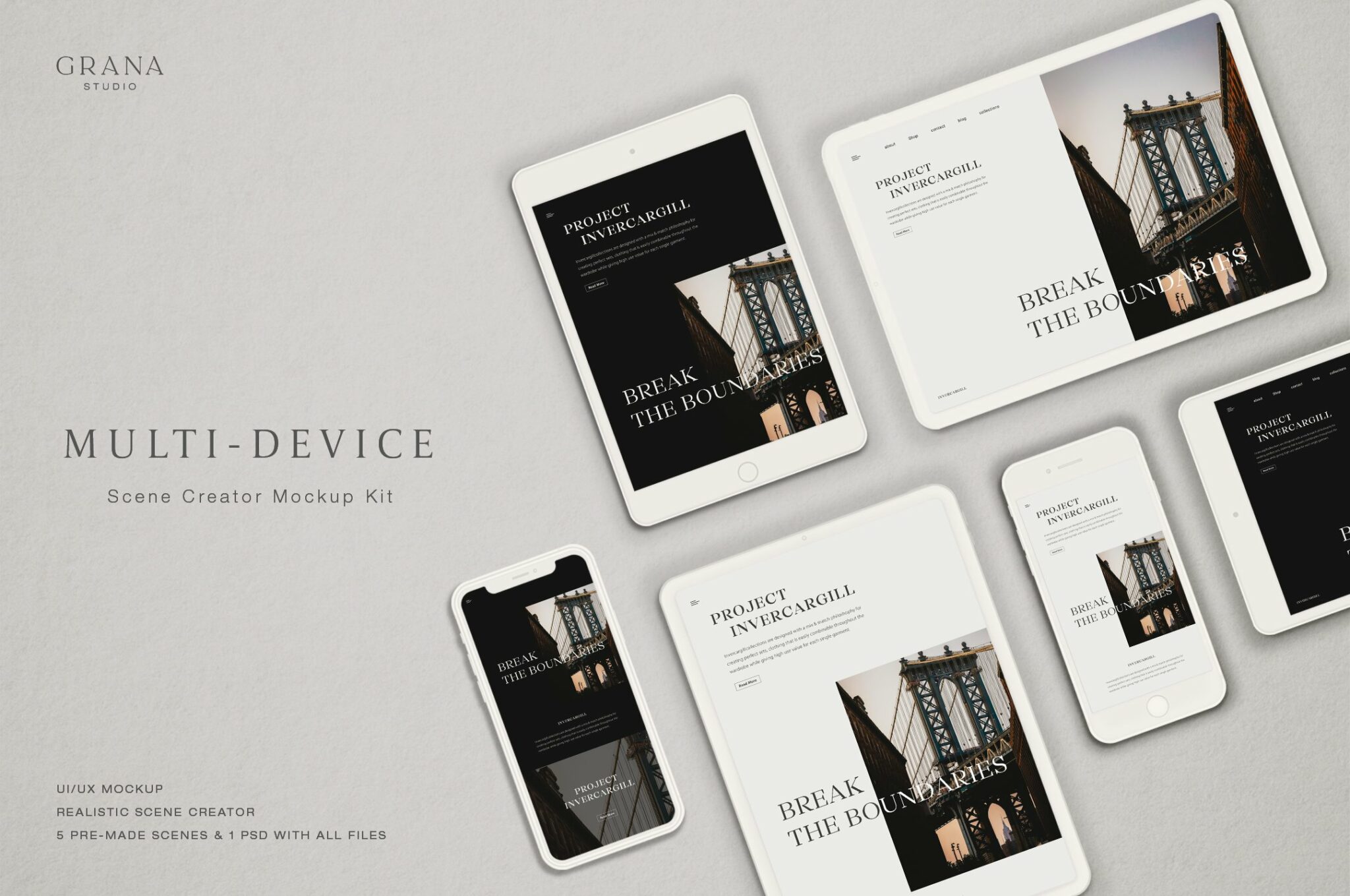 Multi-Devices Scene Creator Mockup – MasterBundles