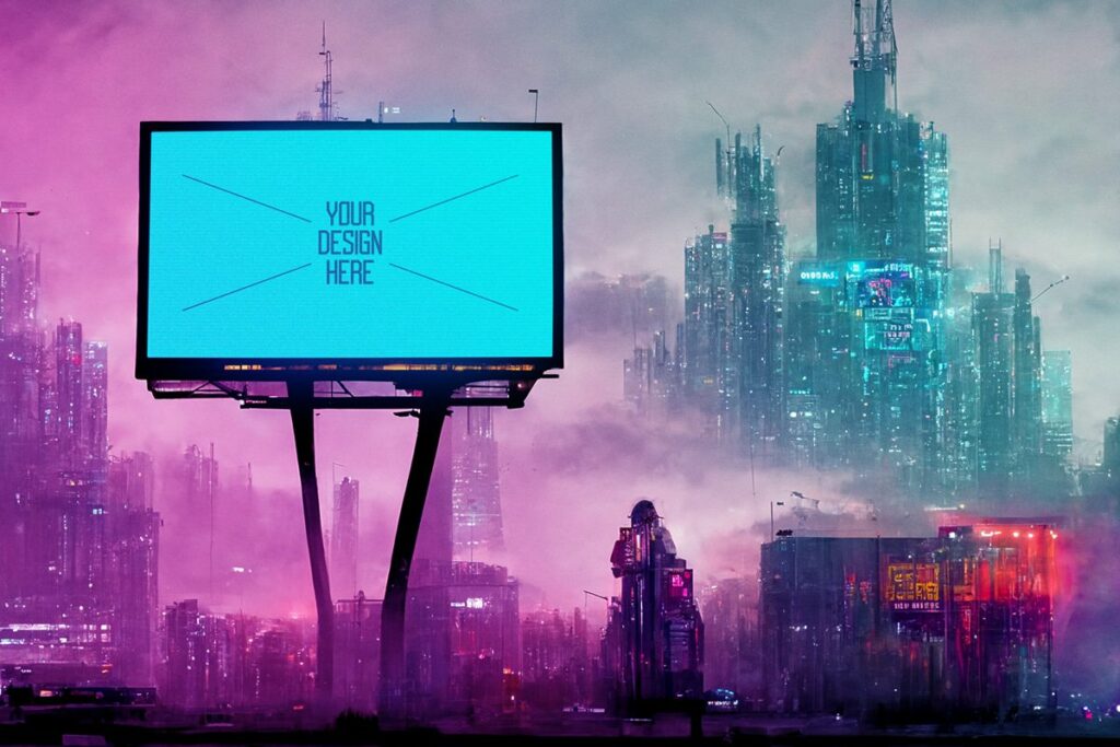 Cyberpunk Billboard Mockups – MasterBundles
