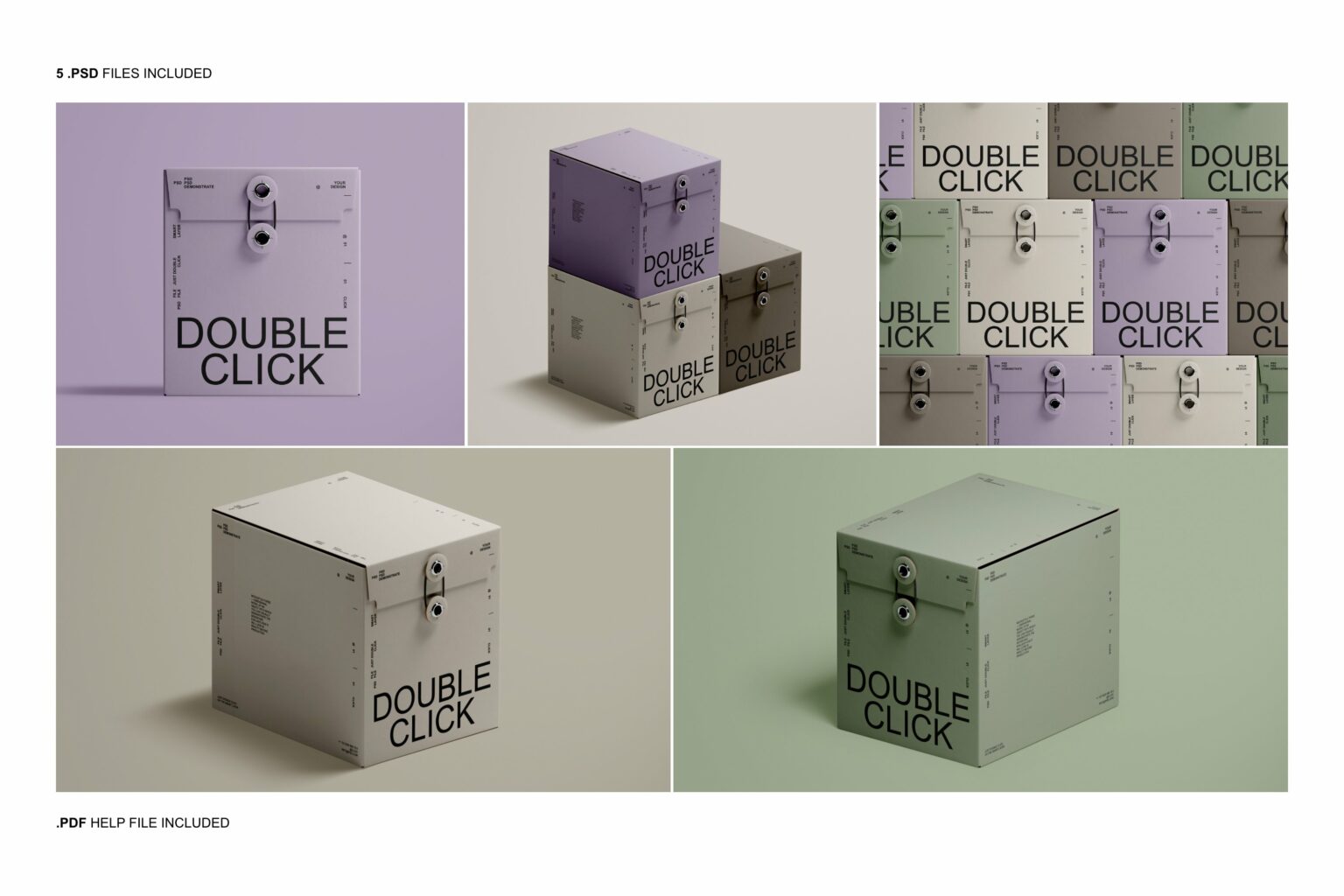Paper Box Mockup Set – MasterBundles