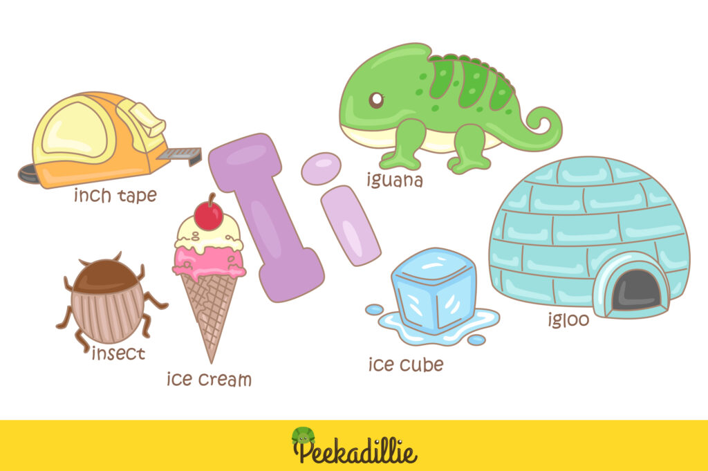 Alphabet I For Vocabulary School Letter Reading Writing Font Study ...