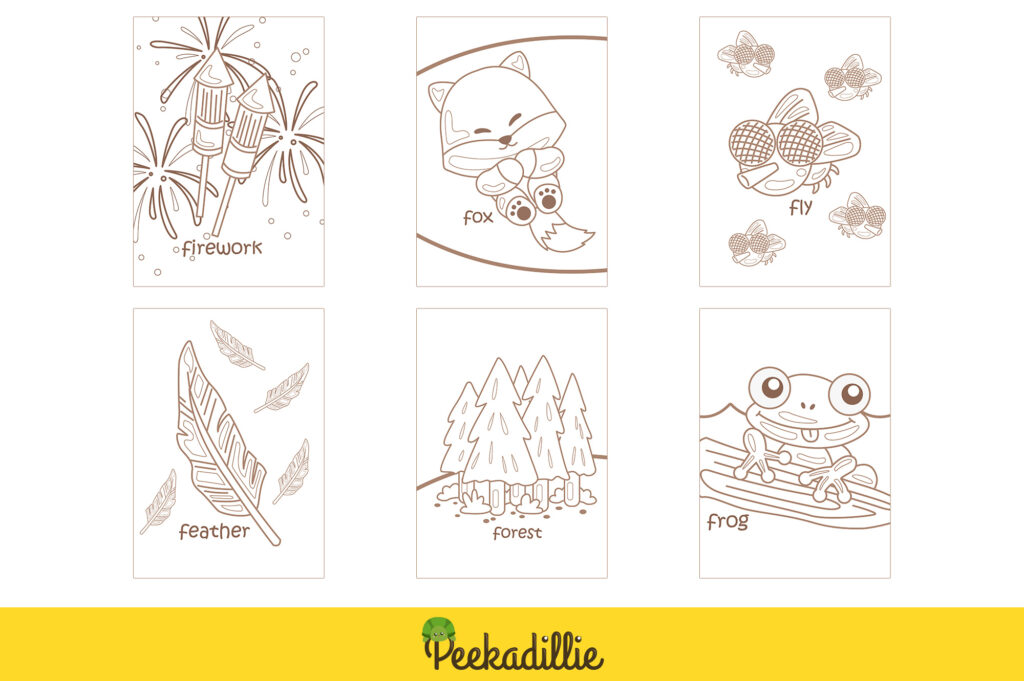 Alphabet F For Vocabulary School Letter Reading Writing Font Study ...