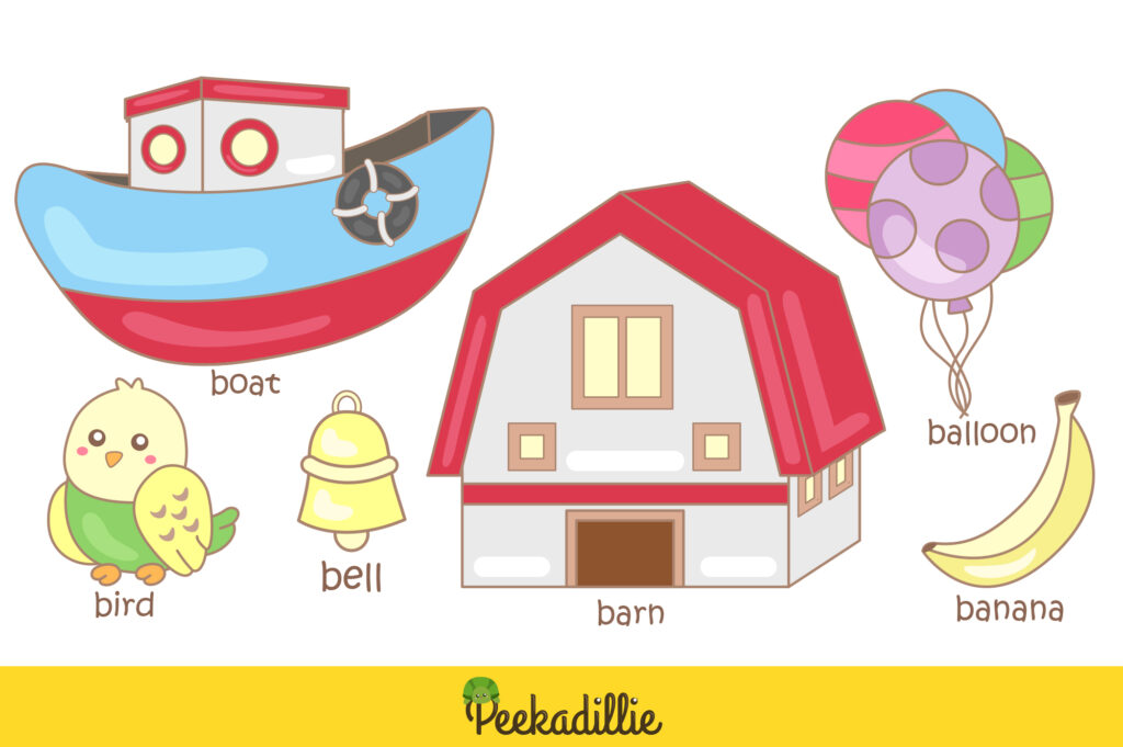 B For Vocabulary School Letter - MasterBundles