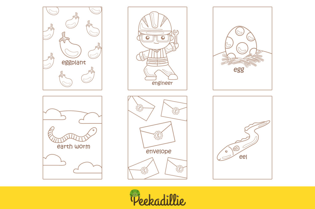 Alphabet E For Vocabulary School - MasterBundles Alphabet E For Vocabulary School - MasterBundles